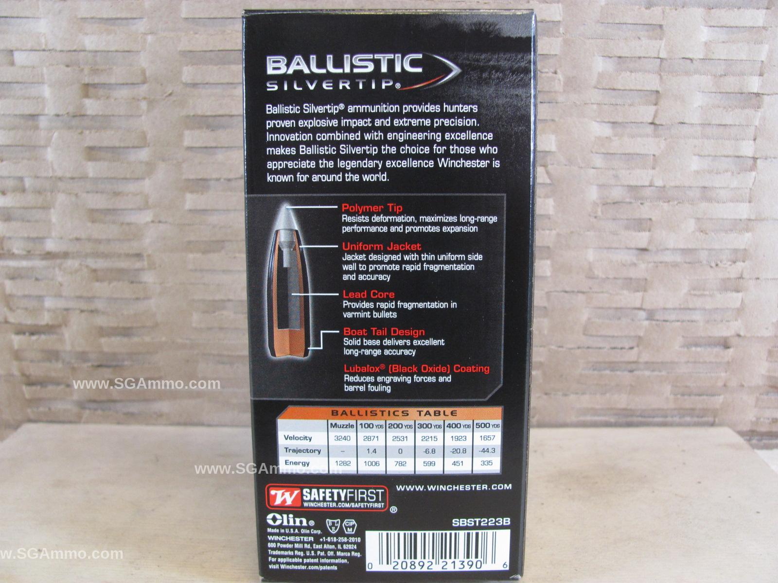200 Round Case - 223 Rem 55 Grain Fragmenting Polymer Tip Winchester ... 200 Round Case - 223 Rem 55 Grain Fragmenting Polymer Tip Winchester ...